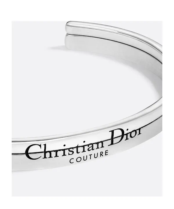 Dior Engraved Bangle - Silver