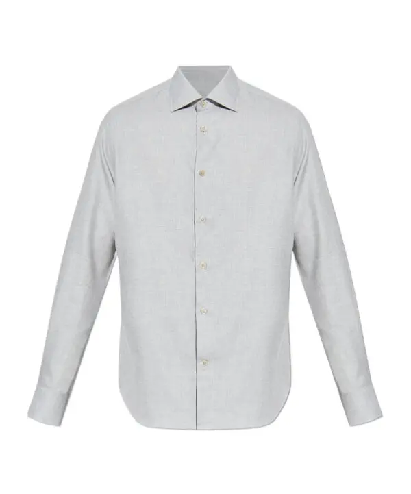 Eleventy Lightweight Button-up Shirt - Grey