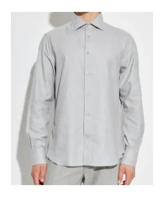 Eleventy Lightweight Button-up Shirt - Grey