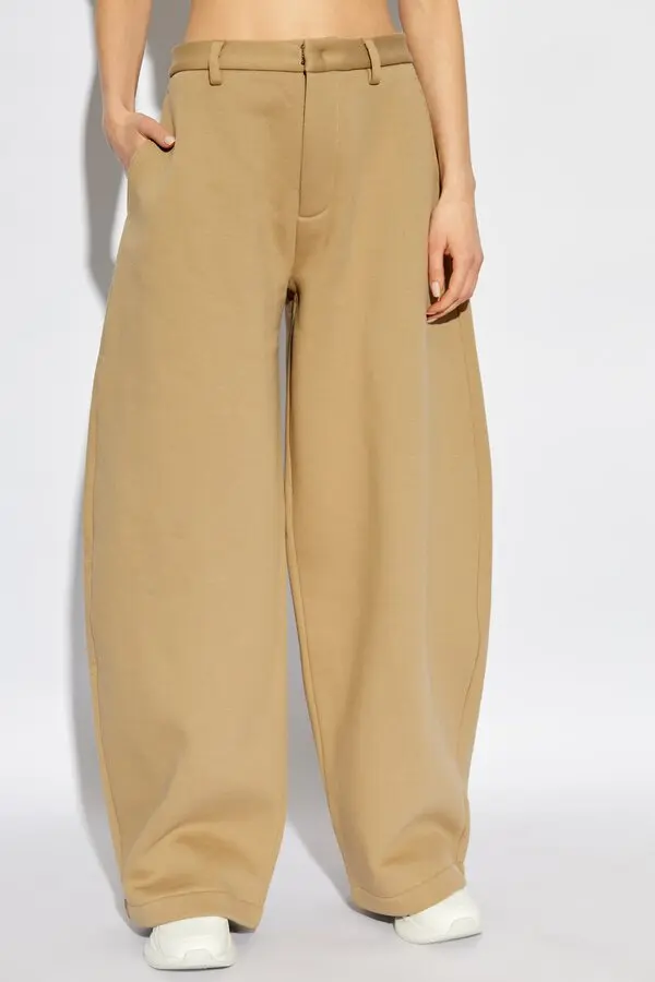 Dsquared2 Icon Logo Wide Leg Trousers - Beige