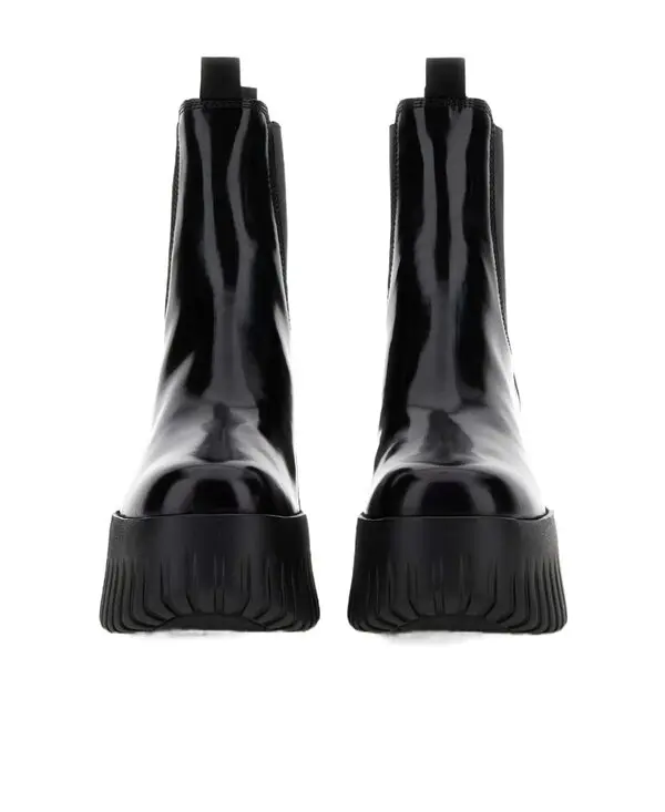 Hogan Platform Chelsea Boots With Accordion Sole