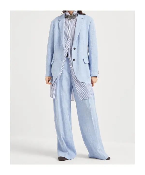 Brunello Cucinelli Sartorial Wide Leg Trousers