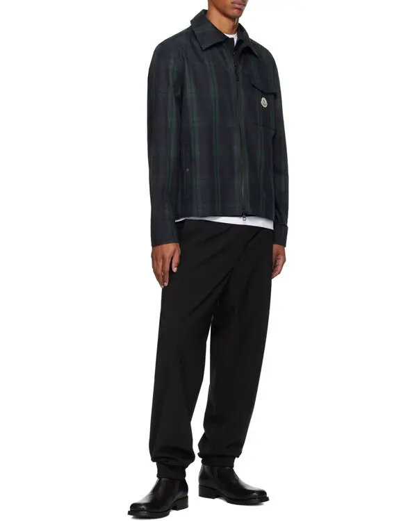 Moncler Checked Collared Zip-up Jacket