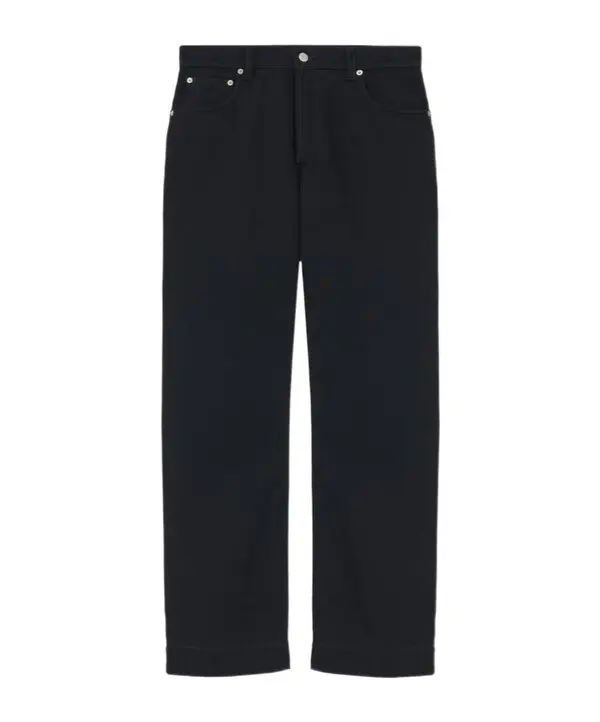 Alexander McQueen Wide-leg Denim Jeans - Black