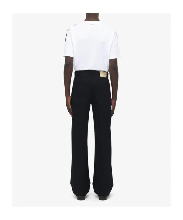 Alexander McQueen Wide-leg Denim Jeans - Black