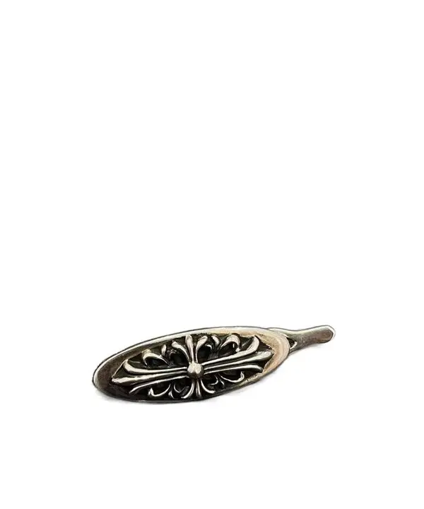 Chrome Hearts Silver Cross Hairpin - Black