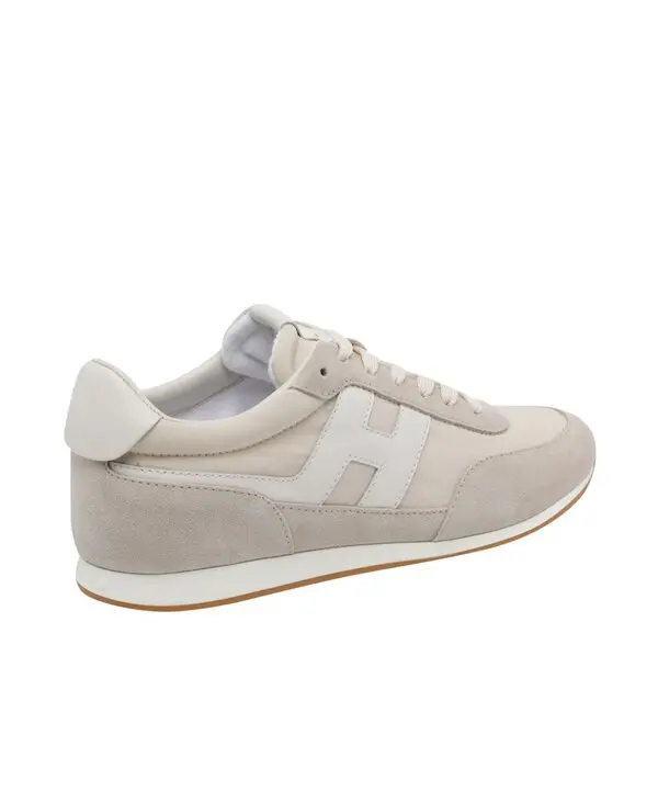 Hogan Athletic Lace-up Sneakers With H Logo - White