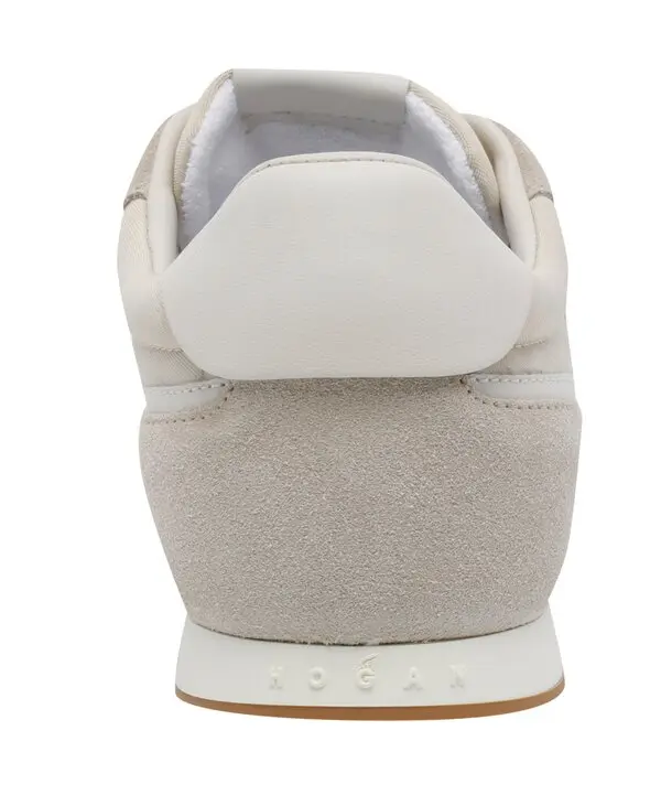 Hogan Athletic Lace-up Sneakers With H Logo - White