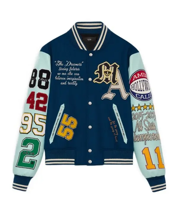 Amiri Varsity Jacket - Blue
