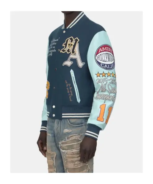 Amiri Varsity Jacket - Blue