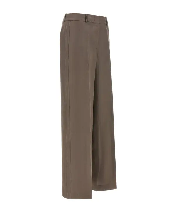 Peserico Straight-leg Tailored Trousers - Brown