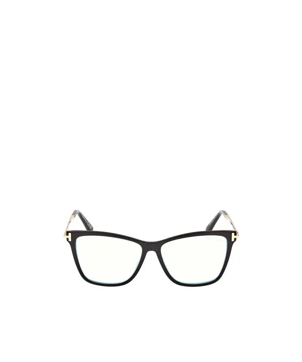 TOM FORD Butterfly Frame Eyeglasses - Bright Black