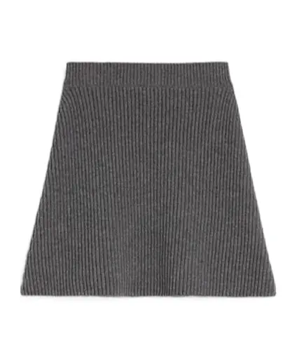 JIL SANDER Ribbed Knit Mini Skirt