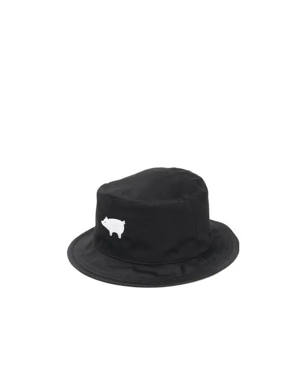 Thom Browne Icon Embroidered Bucket Hat - Black