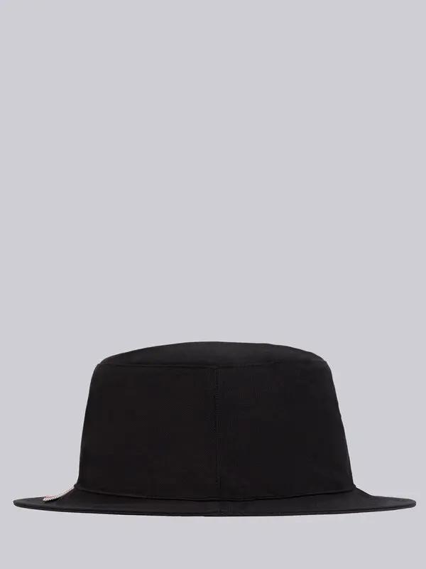 Thom Browne Icon Embroidered Bucket Hat - Black
