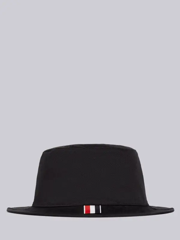 Thom Browne Icon Embroidered Bucket Hat - Black
