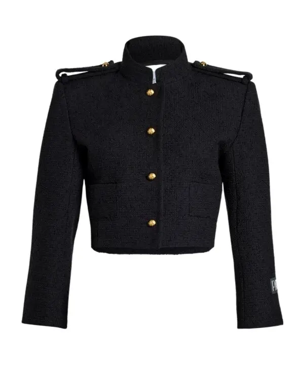 PATOU Cropped Jacket With Logo Detail