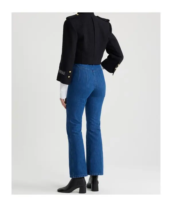 PATOU Cropped Jacket With Logo Detail