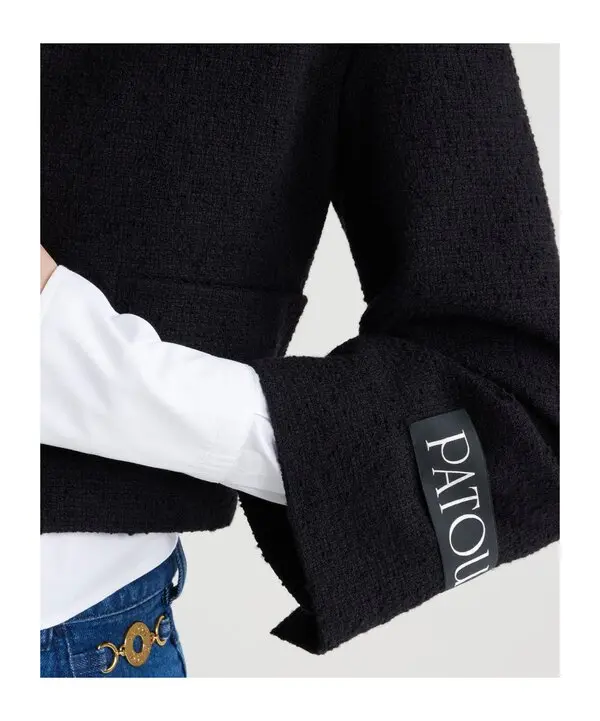 PATOU Cropped Jacket With Logo Detail