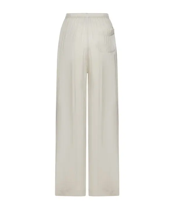 Balenciaga Pleated Wide-leg Trousers With Striped Pattern