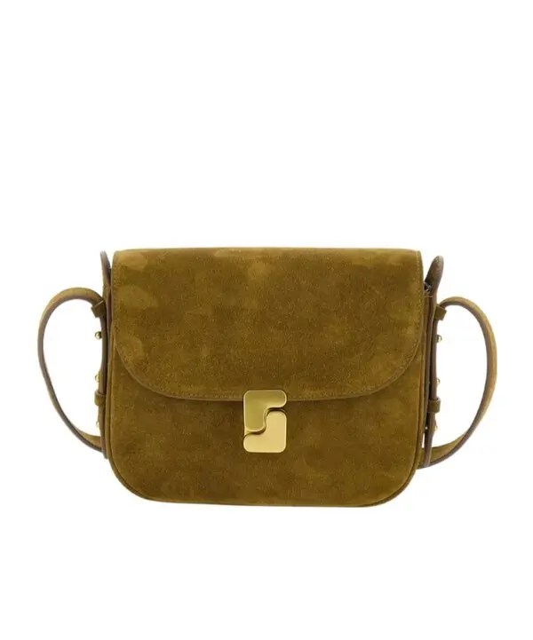 Soeur Bellimin Flap Shoulder Bag - Brown