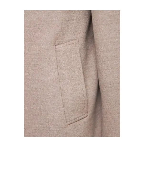Brunello Cucinelli Single Breasted Wool Coat