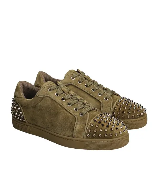 CHRISTIAN LOUBOUTIN Seavaste 2 Lace-up Sneakers With Spiked Detailing