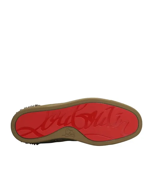CHRISTIAN LOUBOUTIN Seavaste 2 Lace-up Sneakers With Spiked Detailing