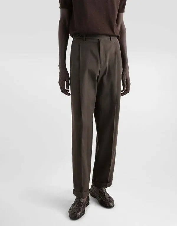 Dolce & Gabbana Pleated Twill Trousers