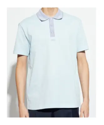 Versace Greca-collar Short-sleeved Polo Shirt