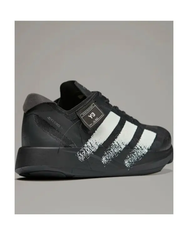 Y3 Striped Low-top Sneakers - Black