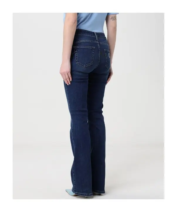 Liu Jo Bootcut Jeans With Embellished Logo Detail - Blue