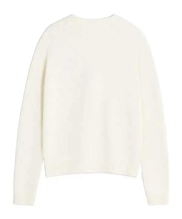 Maison Kitsuné Long Sleeve Buttoned Cardigan With Fox Head Intarsia - Beige/tan