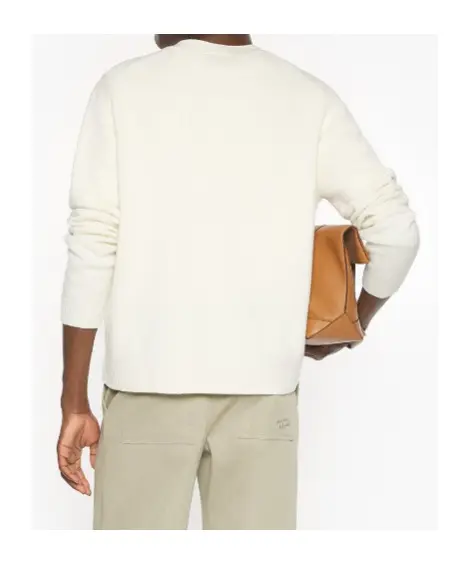 Maison Kitsuné Long Sleeve Buttoned Cardigan With Fox Head Intarsia - Beige/tan