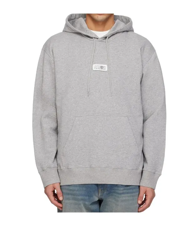 MAISON MARGIELA Drawstring Hoodie - Light Grey