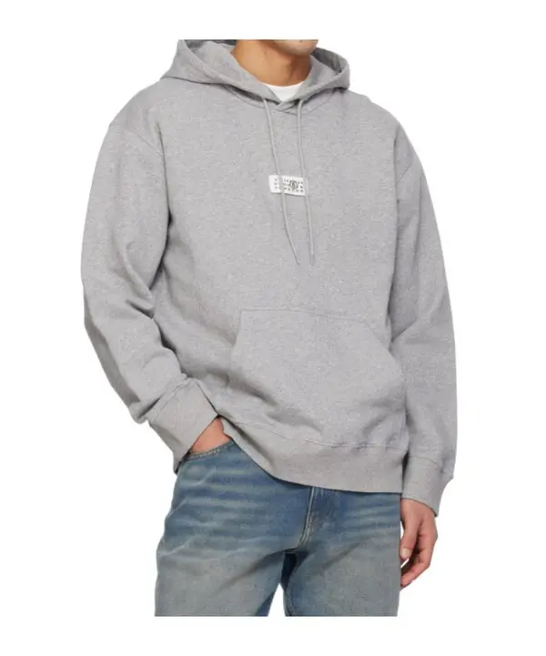 MAISON MARGIELA Drawstring Hoodie - Light Grey