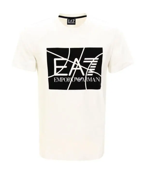 EA7 Logo Detail T-shirt - White