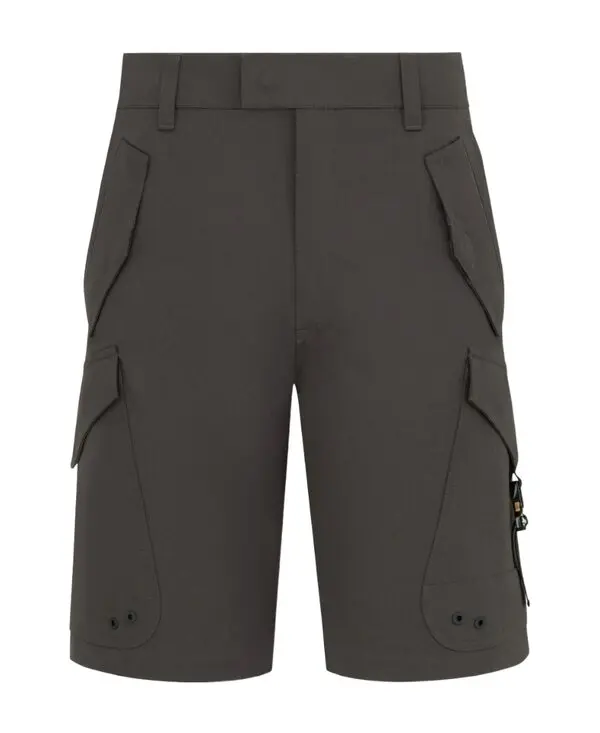 Dior Cargo Bermuda Shorts With Buckled Pockets - Black