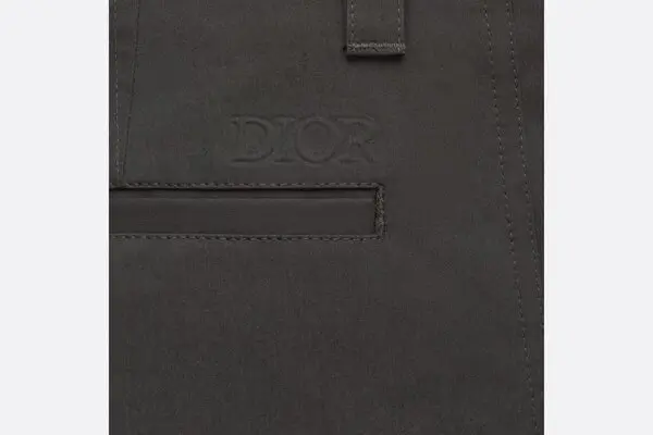 Dior Cargo Bermuda Shorts With Buckled Pockets - Black