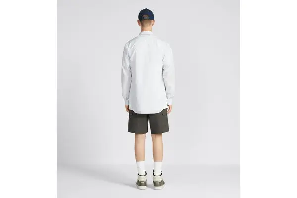 Dior Cargo Bermuda Shorts With Buckled Pockets - Black