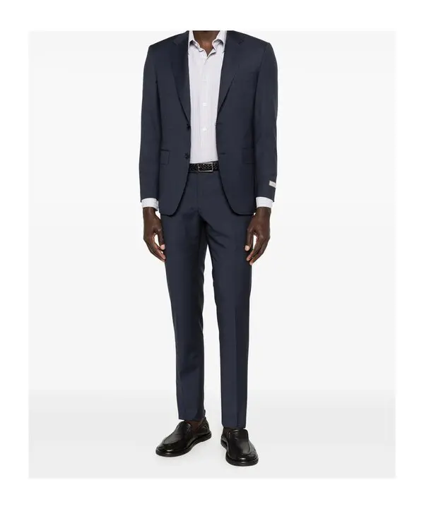 Canali Long-sleeved Suit And Trousers Set - Black