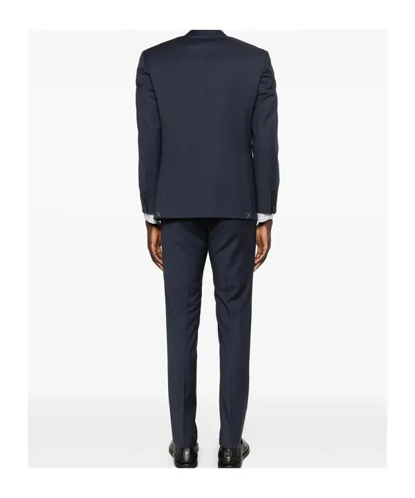 Canali Long-sleeved Suit And Trousers Set - Black