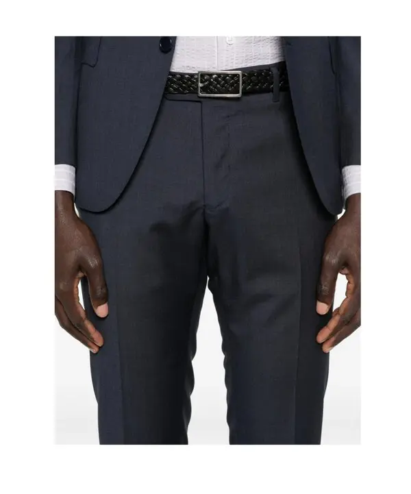 Canali Long-sleeved Suit And Trousers Set - Black