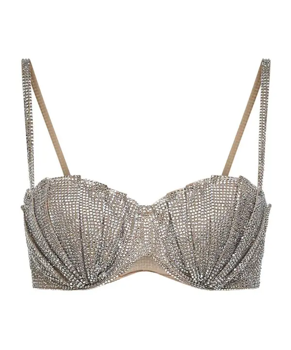 Giuseppe Di Morabito Shell Bra - Silver