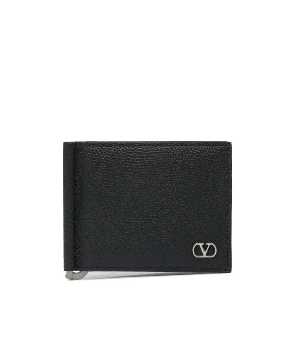 Valentino Garavani Vlogo Signature Bi-fold Wallet - Black