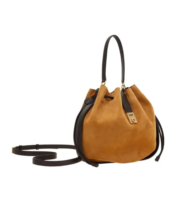 FERRAGAMO Hug Bucket Bag - Brown