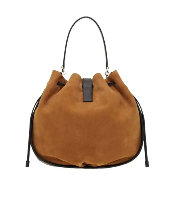 FERRAGAMO Hug Bucket Bag - Brown