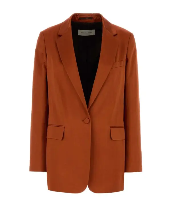 Dries Van Noten Blanchet Single-breasted Blazer - Brown