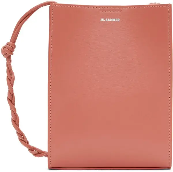 JIL SANDER Tangle Logo Crossbody Bag - Pink