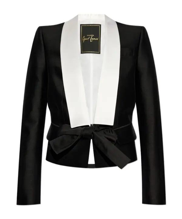 Dsquared2 Jacket With Bow Detail - Black
